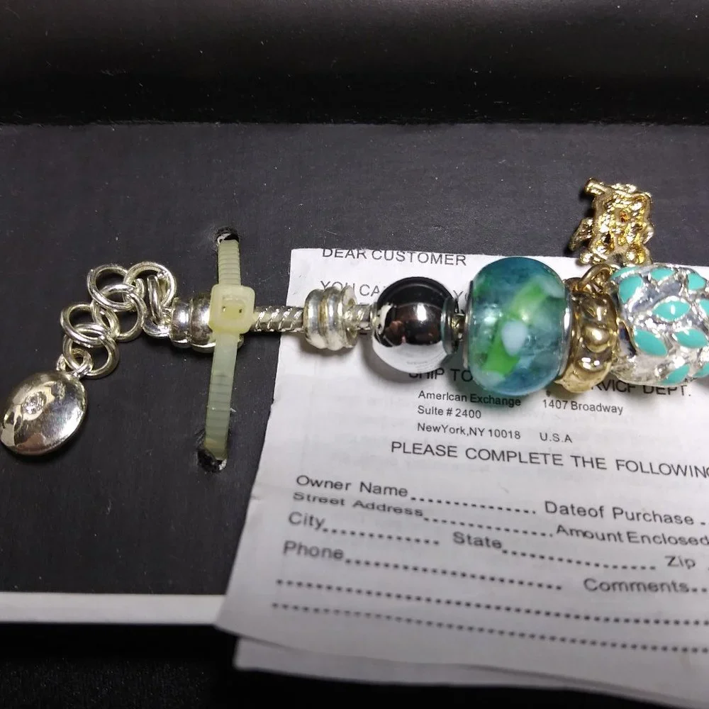Figaro Couture | Jewelry | Figaro Couture Watch Charm Bracelet New ...